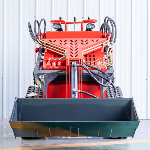 Crawler EPA Mini Skid Steer 23HP 739cc 3-Pumps Self Leveling Bucket ...