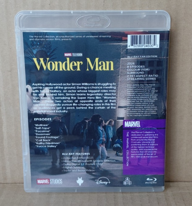 Marvel's Wonder Man the Series Criterion Inspired Custom Blu-ray Cover ...