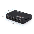 4K 4 Port HDMI Splitter 1x4 Repeater Amplifier 1080P 3D Hub 1 In 4 Out ...