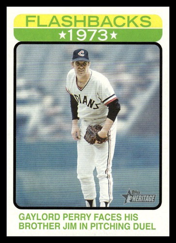 2022 Topps Heritage Gaylord Perry Faces Brother Baseball Flashbacks BF ...