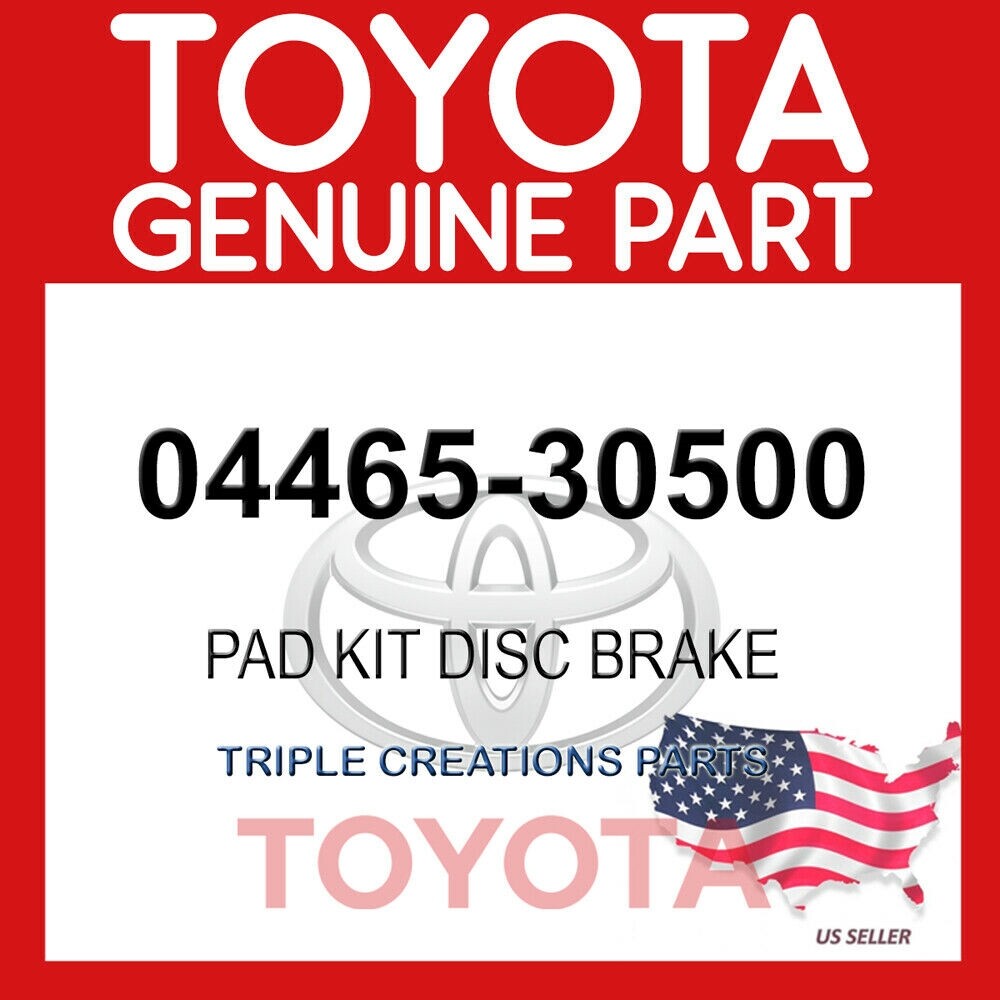 Genuine Toyota Pad Kit Disc Brake 04465-30500 OEM | eBay