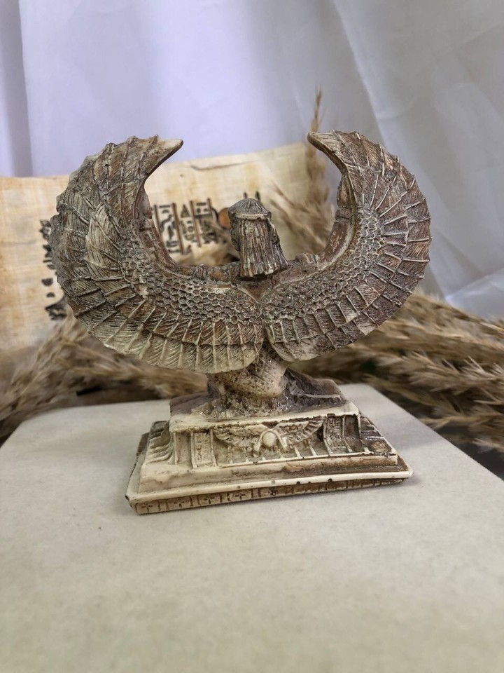Egyptian ISIS statue, Egyptian statuette Replica, Goddess Isis ...