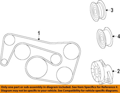 MERCEDES OEM 10-12 C300 Cooling Belts Pulleys-Serpentine Belt ...