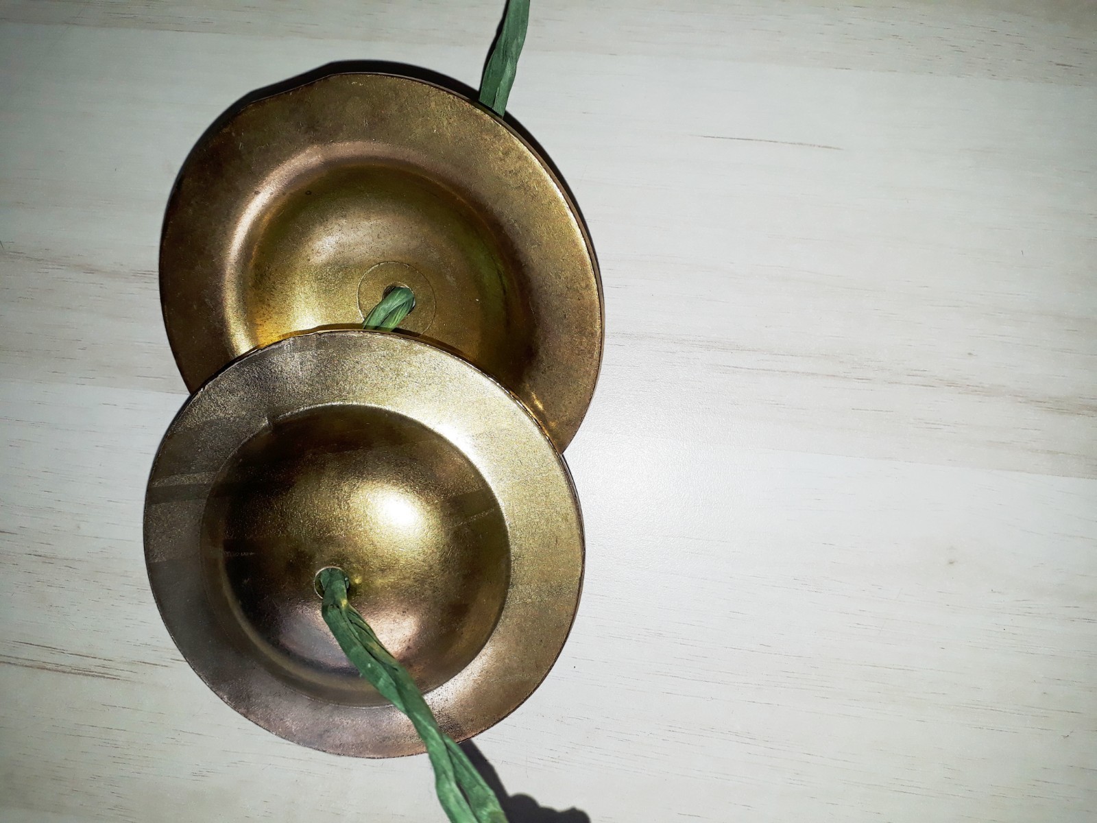 Brass Color Iron Hand Cymbals Manjeera Jhaanj Sankirtan Vraja For Radha ...