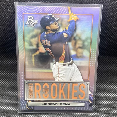 Jeremy Pena 2022 Bowman Platinum Rookie RC Card RR-18 | eBay