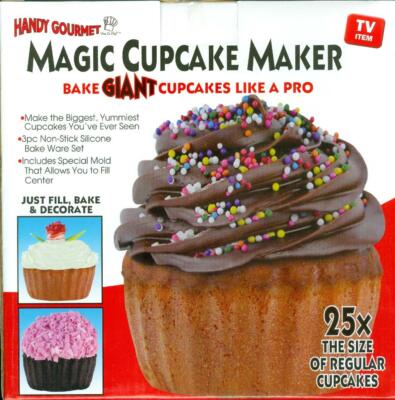 Handy Gourmet MAGIC CUPCAKE MAKER - Bake Giant Cupcakes - New in Box | eBay