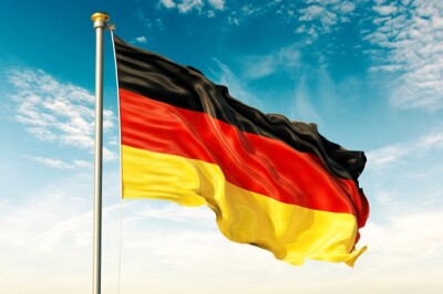 XXL Deutschland Fahne 🇩🇪 450cm x 190cm Deutsche Flagge mit Ösen ...