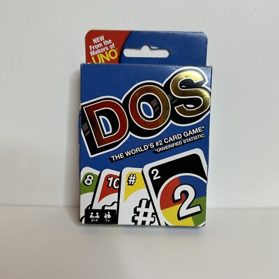 Uno DOS Card Game Colorful Classic Teams Version Mattel -Pre-Owned | eBay