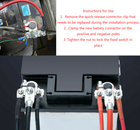 (USA)1Pair Automotive Car Top Post Battery Terminals Wire Cable ...