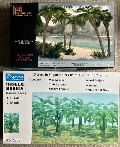 Pegasus Hobbies Palm Trees & Banana Trees - Plastic Models Diorama ...