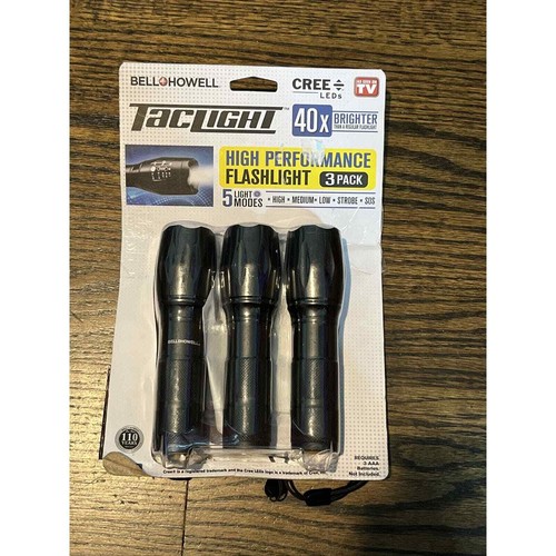 Flashlight Bell + Howell Taclight High-Powered Tactical Flashlight Pack ...