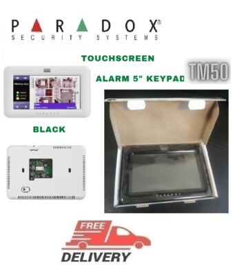 Paradox Security TM50 Alarm 5" keypad new touchscreen security systems ...