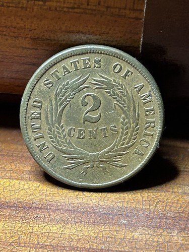 1865 Two Cent Piece 2C Ungraded Choice Civil War Date US Copper Coin | eBay
