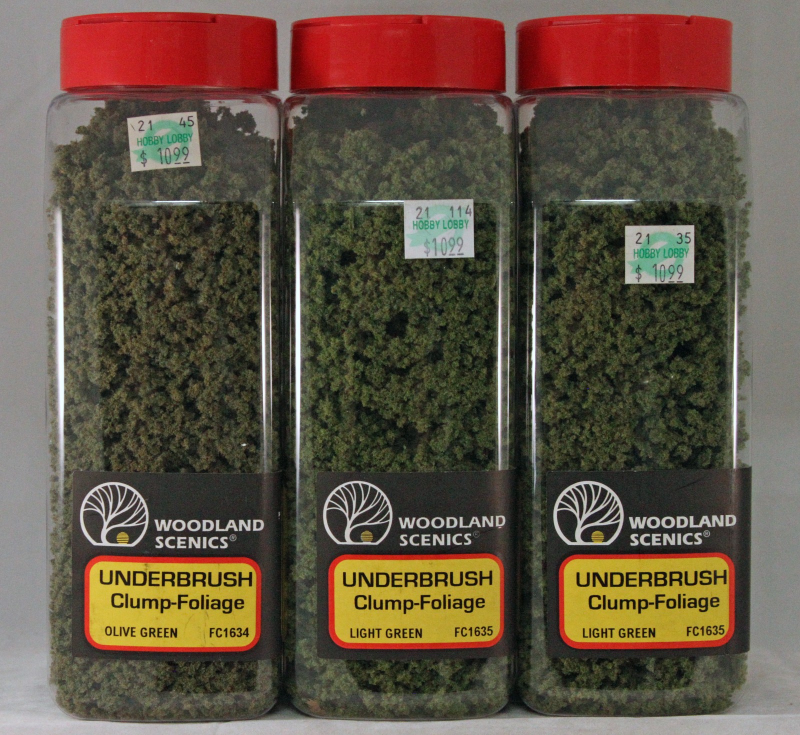 Woodland Scenics - Underbrush Clump-Foliage - FC1634 & FC1635- Lot 3 ...