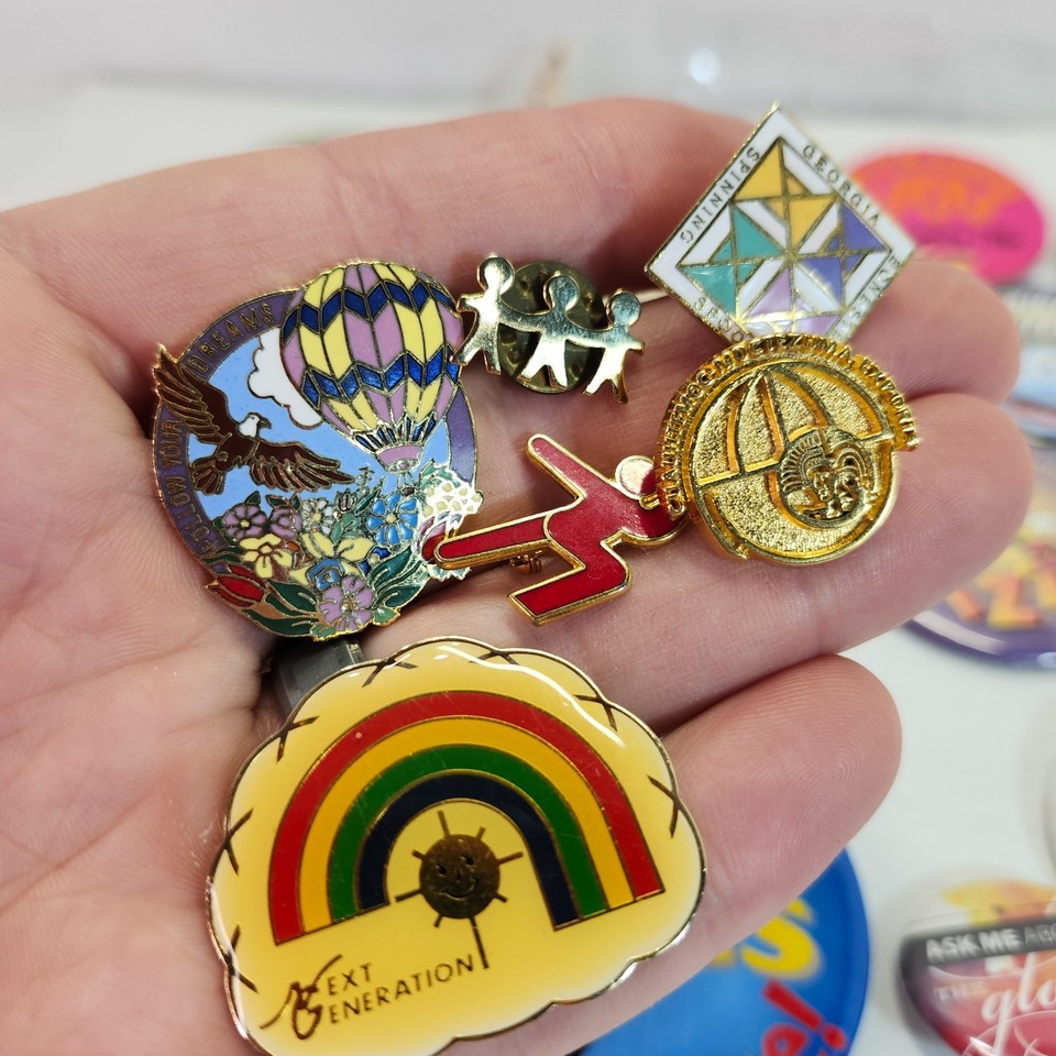 Vintage Mixed Pin/Button Lot of ~38 – 1970s–2000s – Pop Culture ...