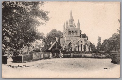 ISLE OF WIGHT Whippingham Church Postcard Posted 1904 | eBay