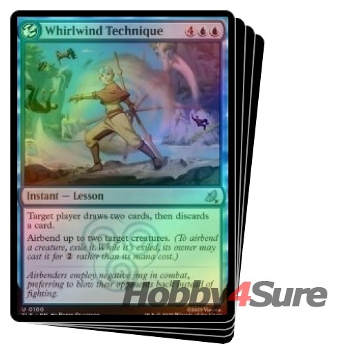 Foil Whirlwind Technique X4 M/NM Magic MTG Avatar: The Last Airbender ...