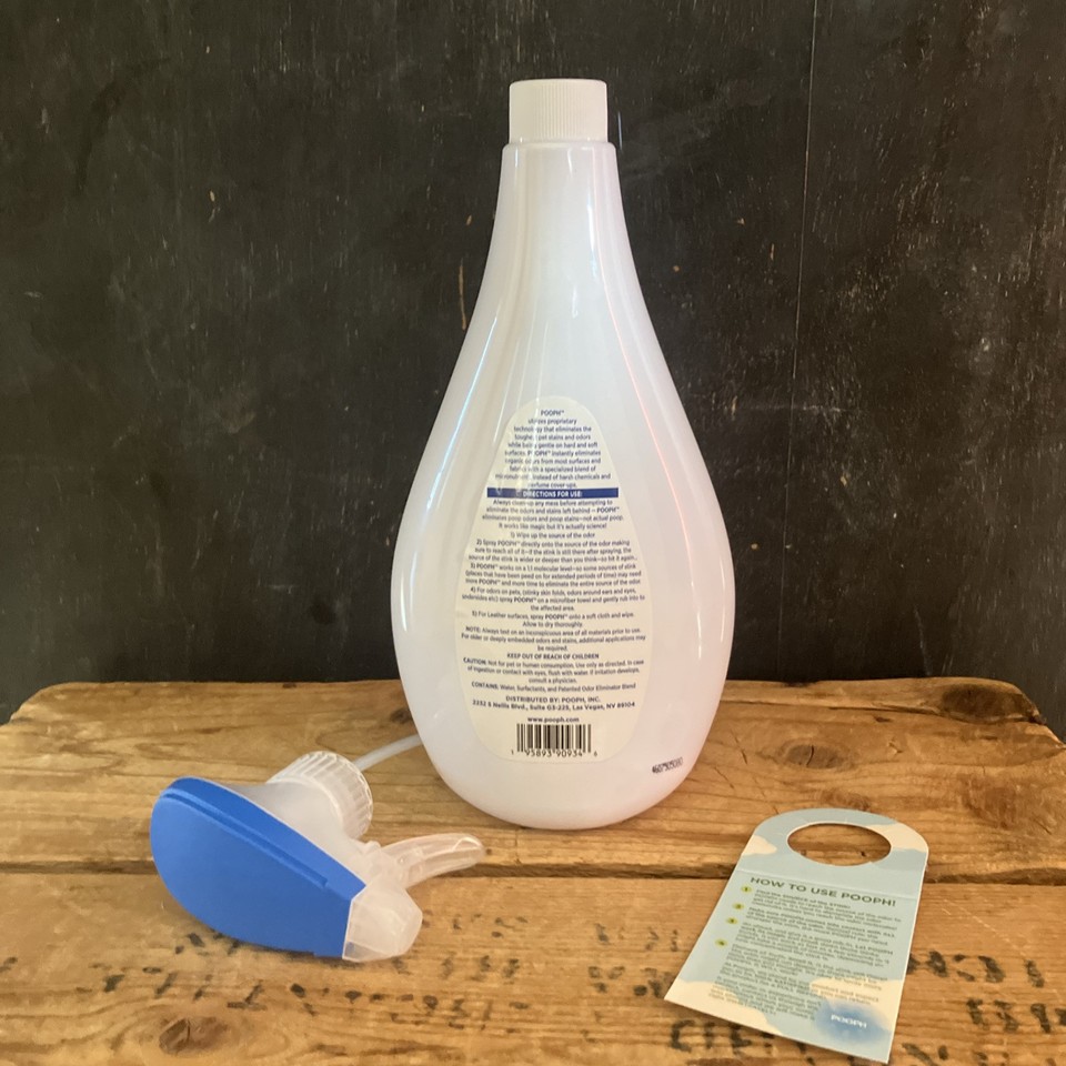 LARGE 32 oz Pooph Pet Odor Eliminator Spray For Dogs, Cats Spray Refill ...