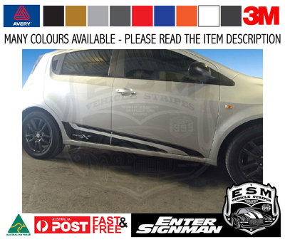 ESM SIDE STRIPE Decal Sticker KIT to fit BARINA X 3M-50 Vinyl | eBay ...