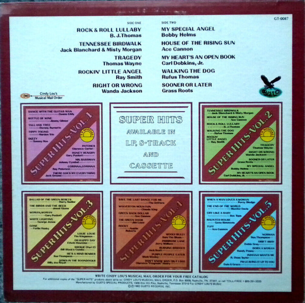 Various - Super Hits-Vol.2 - Gusto Records (2) - GT-0087 - LP, Comp ...