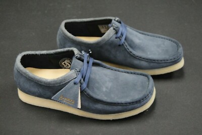 [26166306] NEW MEN'S CLARKS ORIGINALS WALLABEE BLUE SUEDE CL48 | eBay