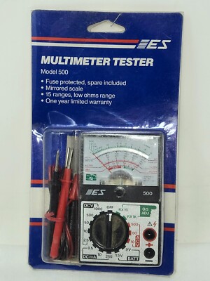 VINTAGE NOS ELECTRONIC SPECIALTIES ES MULTIMETER TESTER MODEL 500 KOREA ...