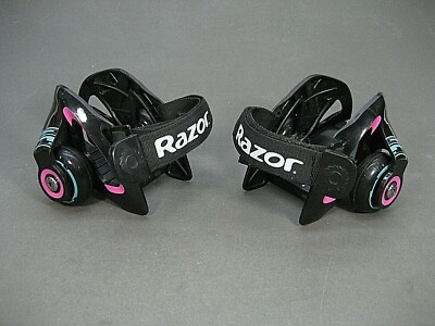Razor Jetts Heel Wheels Skates ~ HOT PINK / TEAL ~ Adjustable Width and ...