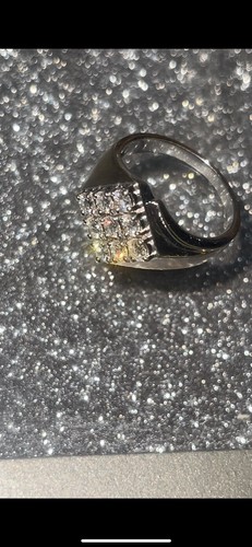 Men’s Used 18 karat white gold ring | eBay