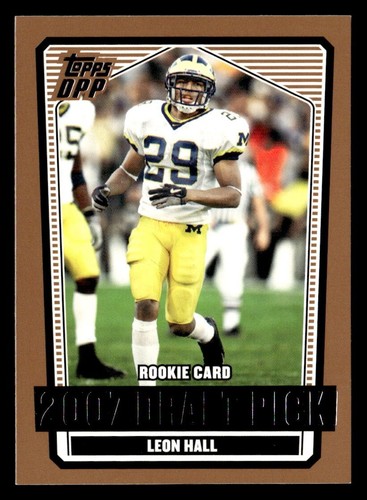 Leon Hall 2007 Topps Draft Picks & Prospects Rookie Card #103 Michigan ...