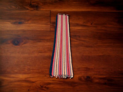 Multi Color Table Runner Crochet 60”x13” Including Fringe | eBay