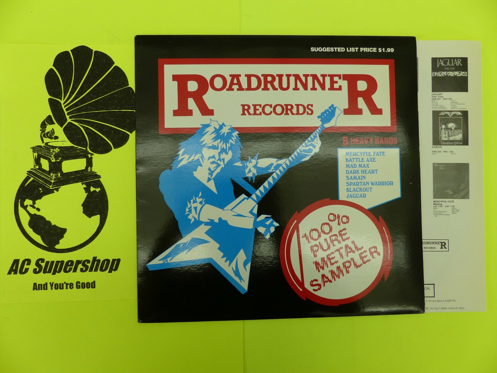 Roadrunner records 100% pure metal sampler - LP Record Vinyl Album 12 ...