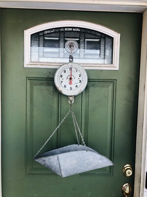Vtg 1940s Penn Mfg Co Series 820 Hanging Scale & Pan Merchant ...
