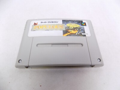 Like New Nintendo Super Famicom SNES Cart Populous SHVC-PO Japan | eBay ...
