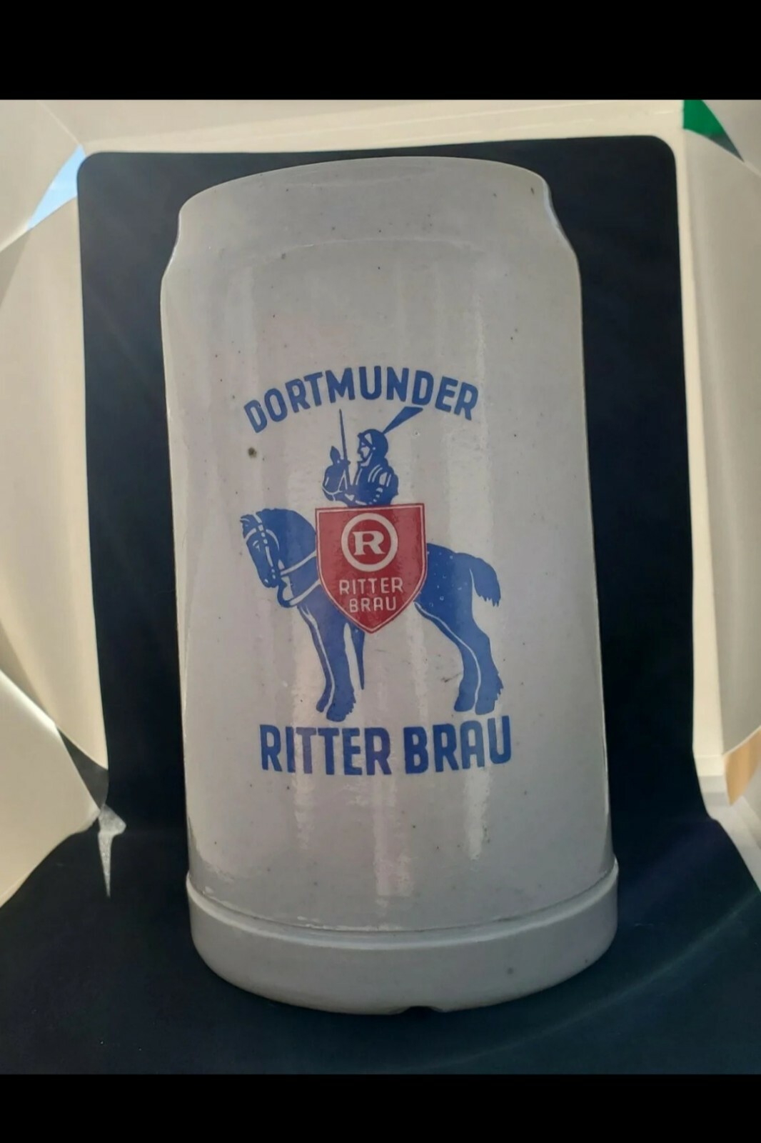1L. Beer Stein Dortmunder Ritter Brau Ku F Hohr Kamp And Ferdinand Made ...