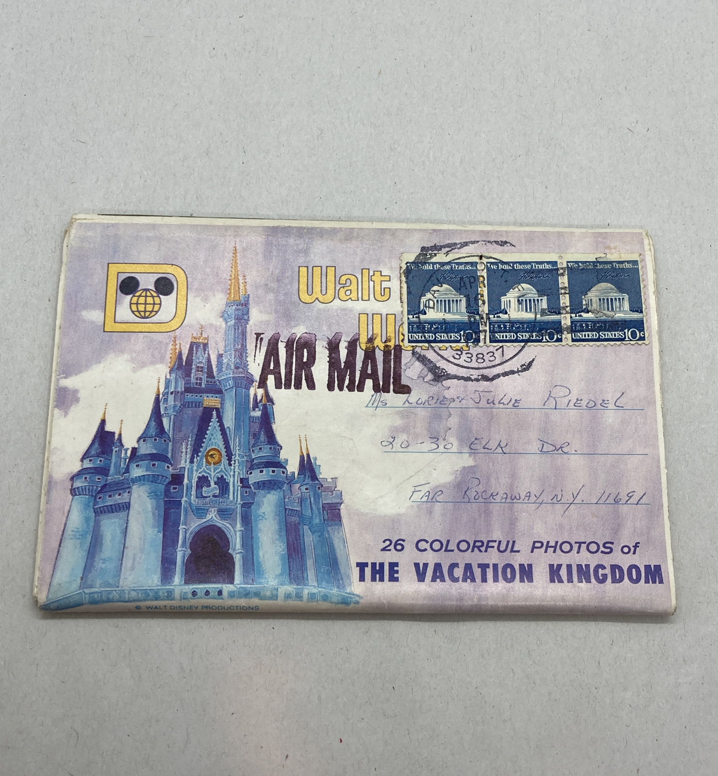 Walt Disney World 26 Photos “The Vacation Kingdom” Fold Out Postcard ...