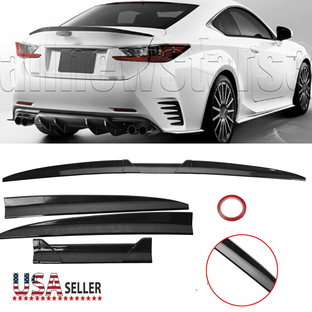 Carbon Rear Trunk Spoiler Lip Roof Tail Wing For Lexus RC350 RC300 200T ...