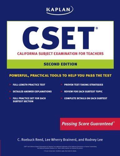 Kaplan CSET : California Subject Examination for Teachers by Rodney Lee ...