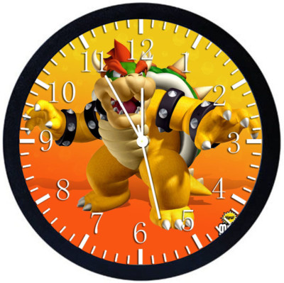 Super Mario Bowser Black Frame Wall Clock Nice For Decor or Gifts Z151 ...