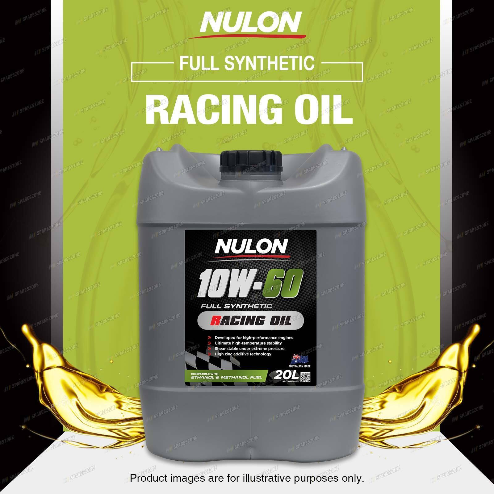 Nulon Racing Oil 10W-60 20L for Nissan CA18 FJ20 RB20 RB 25 26 30 SR20 ...