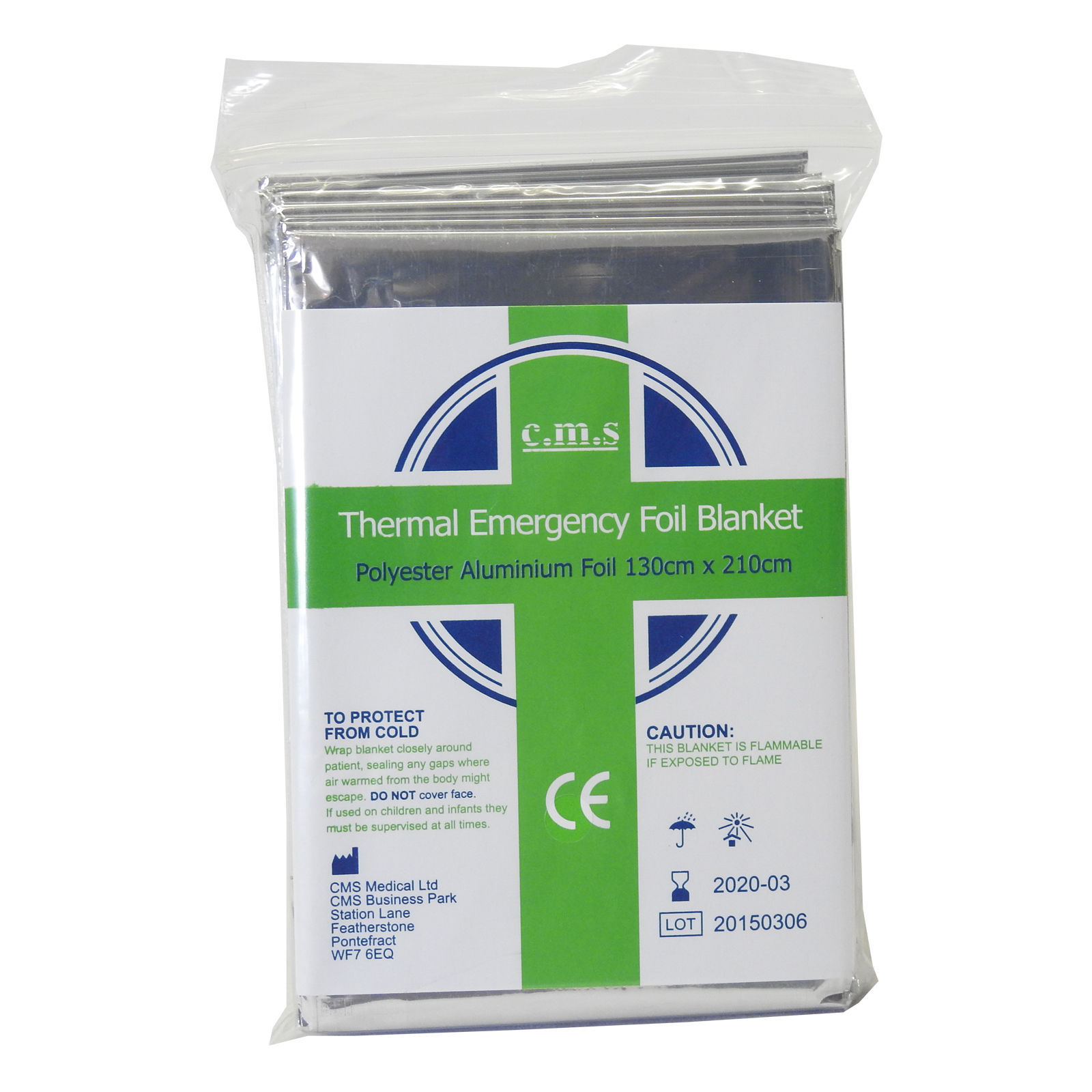 CMS Medical First Aid Space Camp Foil Emergency Survival Rescue Thermal ...