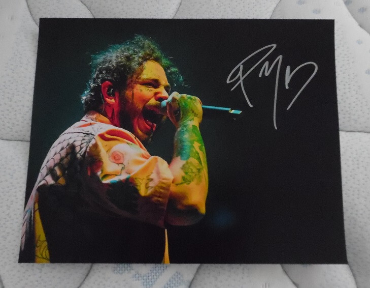 POST MALONE Signed Photo Authentic Hand Signed 8 X 10 | eBay