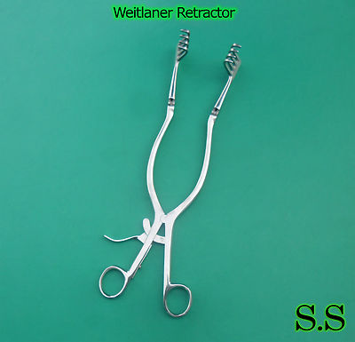 BECKMAN-Weitlaner Retractor 12.5" 4x4 Prong SHARP Hinged Blade | eBay