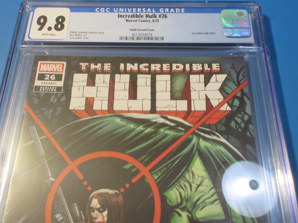 Incredible Hulk #26 Smith Variant CGC 9.8 NM/M Gorgeous Gem Wow | eBay