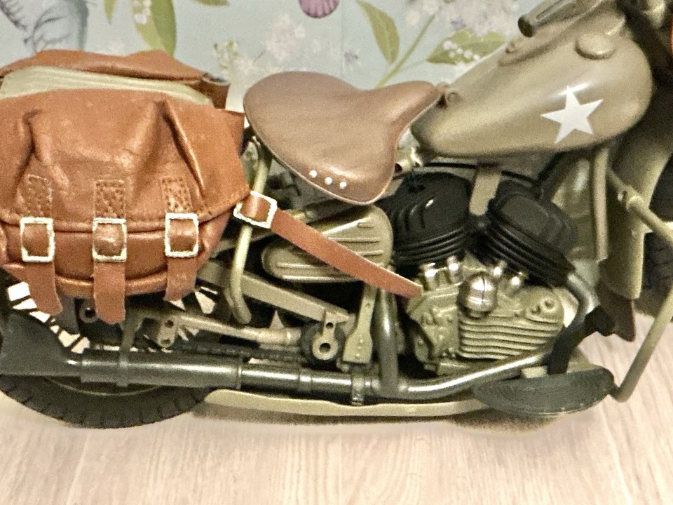 Gi Joe Harley Davidson Motorcycle Bike Army WWI Rare HTF Ultimate 21st ...