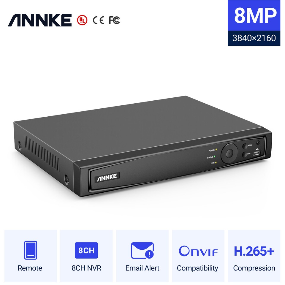 ANNKE 3K Color Night Vision CCTV Camera System Audio Mic 12MP 8 16CH ...