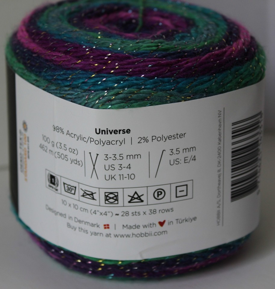 Universe by hobbii yarns - 11 colors to choose - acrylic/poly blend | eBay