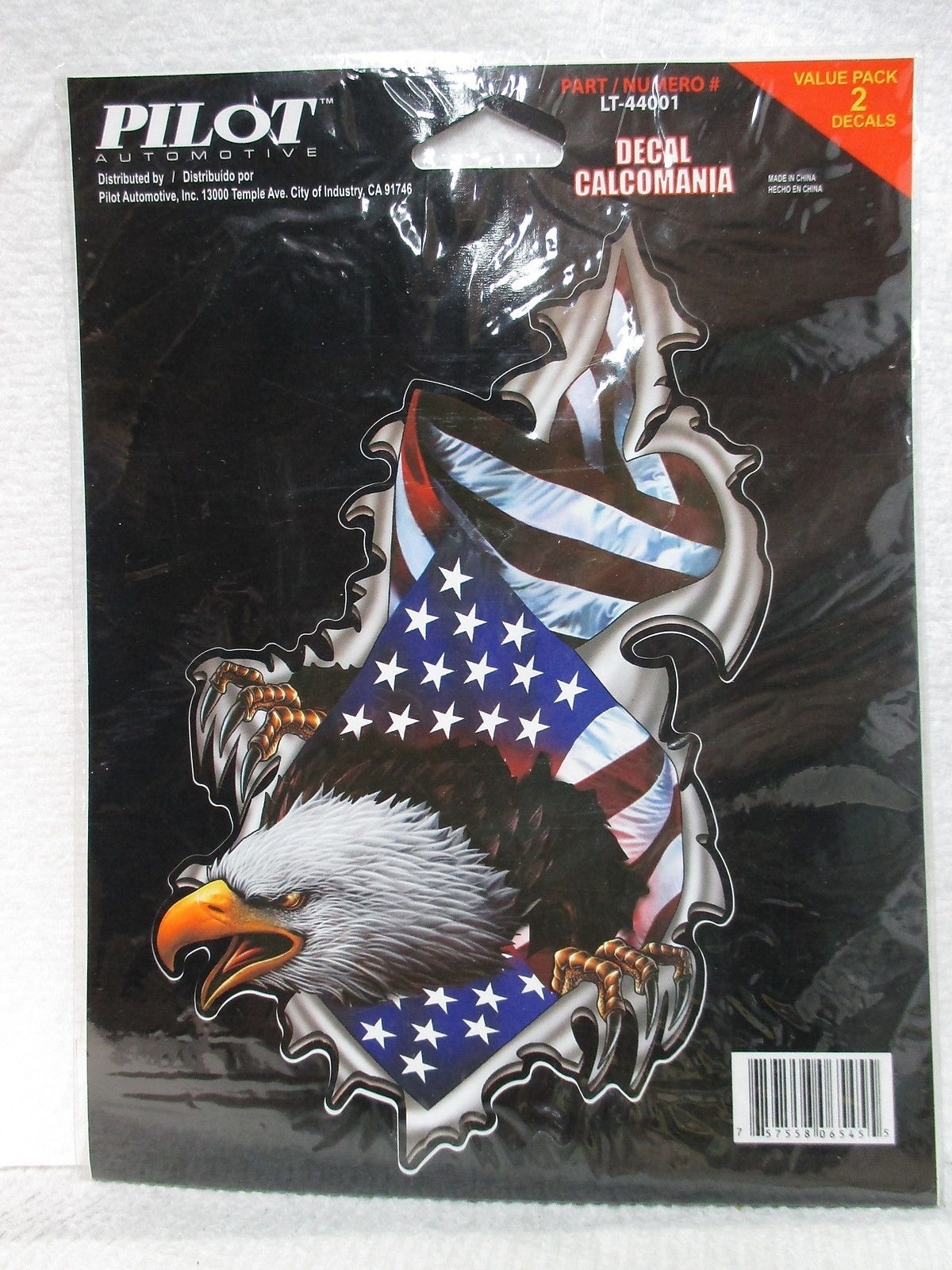 USA EAGLE DECAL SICKER PILOT AUTOMOTIVE PACK OF 2 DECALS LT-44001 ...