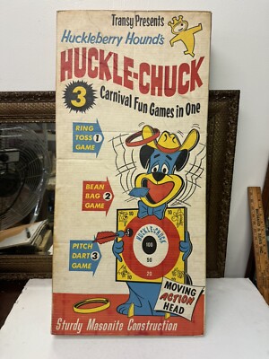 Vintage 1961 Hanna Barbera Huckleberry Hounds Huckle-Chuck 3 Carnival ...