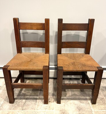 Pair Original Bernard Maybeck, Mission, Arts & Crafts Chairs C. 1898 | eBay