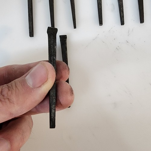 Vintage Square Masonry Concrete Shank Nails 3" Lot 12 10d H.T. Cut ...